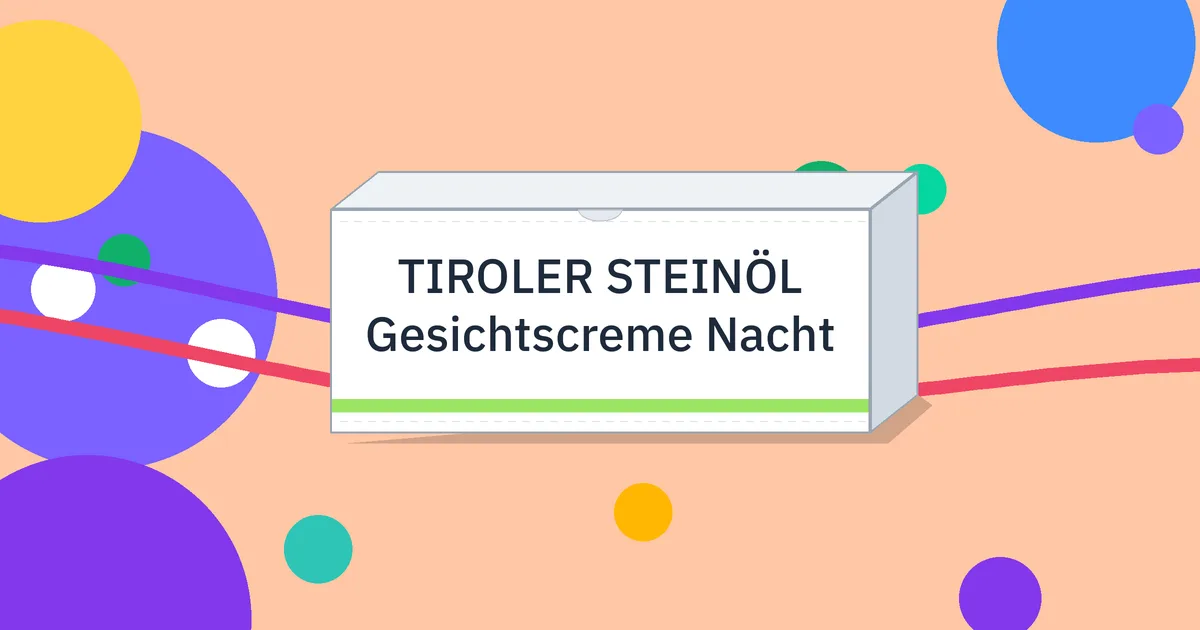 Symbolbild: Packung mit der Aufschrift TIROLER STEINÖL Gesichtscreme Nacht (PZN 14015488) – Verfügbarkeit und Bezug in Apotheken in Frankfurt am Main