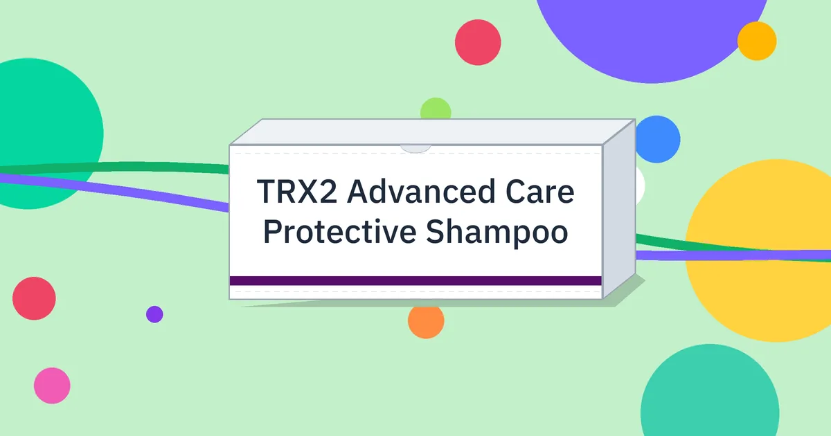 Symbolbild: Packung mit der Aufschrift TRX2 Advanced Care Protective Shampoo (PZN 14355310) – Verfügbarkeit und Bezug in Apotheken in Frankfurt am Main