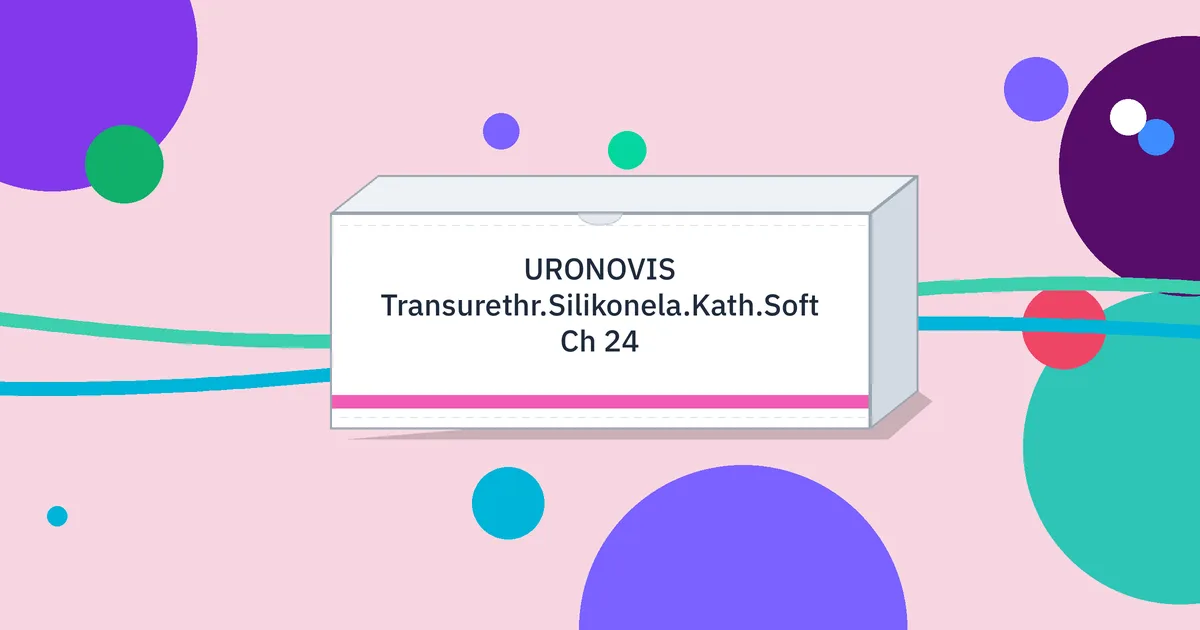 Symbolbild: Packung mit der Aufschrift URONOVIS Transurethr.Silikonela.Kath.Soft Ch 24 (PZN 02351991) – Verfügbarkeit und Bezug in Apotheken in Frankfurt am Main