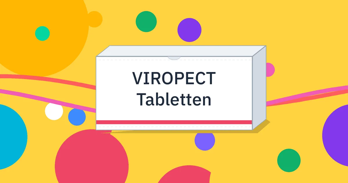 Symbolbild: Packung mit der Aufschrift VIROPECT Tabletten (PZN 04946352) – Verfügbarkeit und Bezug in Apotheken in Frankfurt am Main