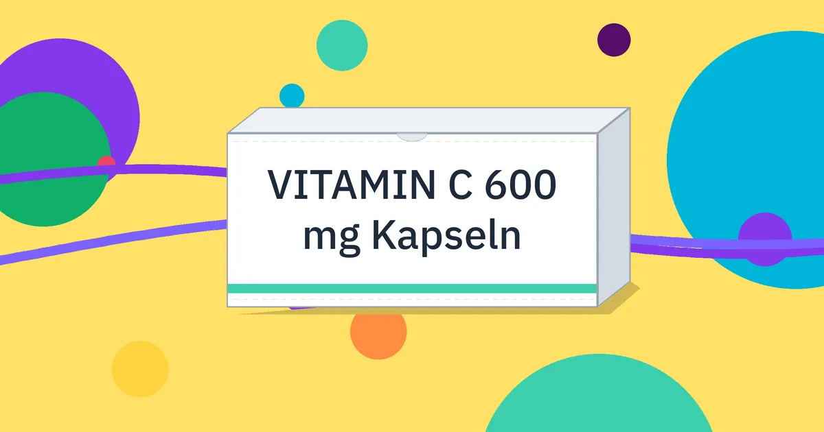 Symbolbild: Packung mit der Aufschrift VITAMIN C 600 mg Kapseln (PZN 14290007) – Verfügbarkeit und Bezug in Apotheken in Frankfurt am Main