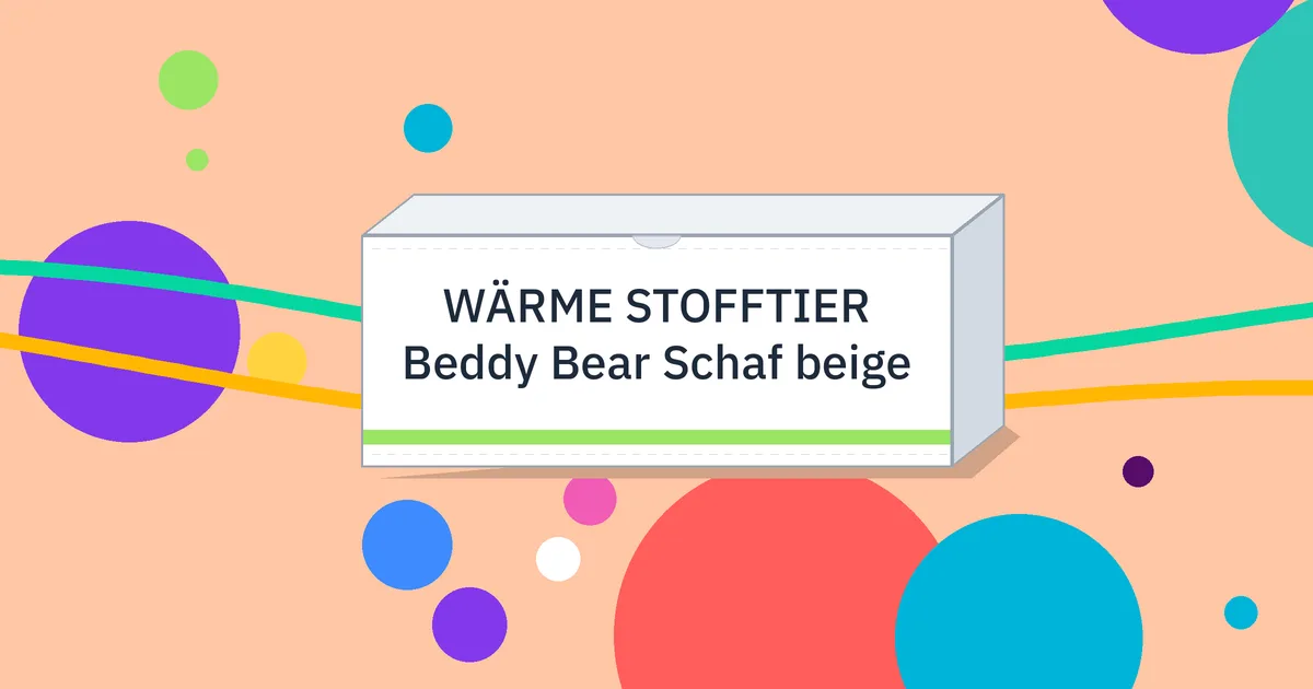 Symbolbild: Packung mit der Aufschrift WÄRME STOFFTIER Beddy Bear Schaf beige (PZN 01432316) – Verfügbarkeit und Bezug in Apotheken in Frankfurt am Main
