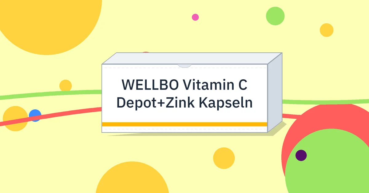 Symbolbild: Packung mit der Aufschrift WELLBO Vitamin C Depot+Zink Kapseln (PZN 05024643) – Verfügbarkeit und Bezug in Apotheken in Frankfurt am Main