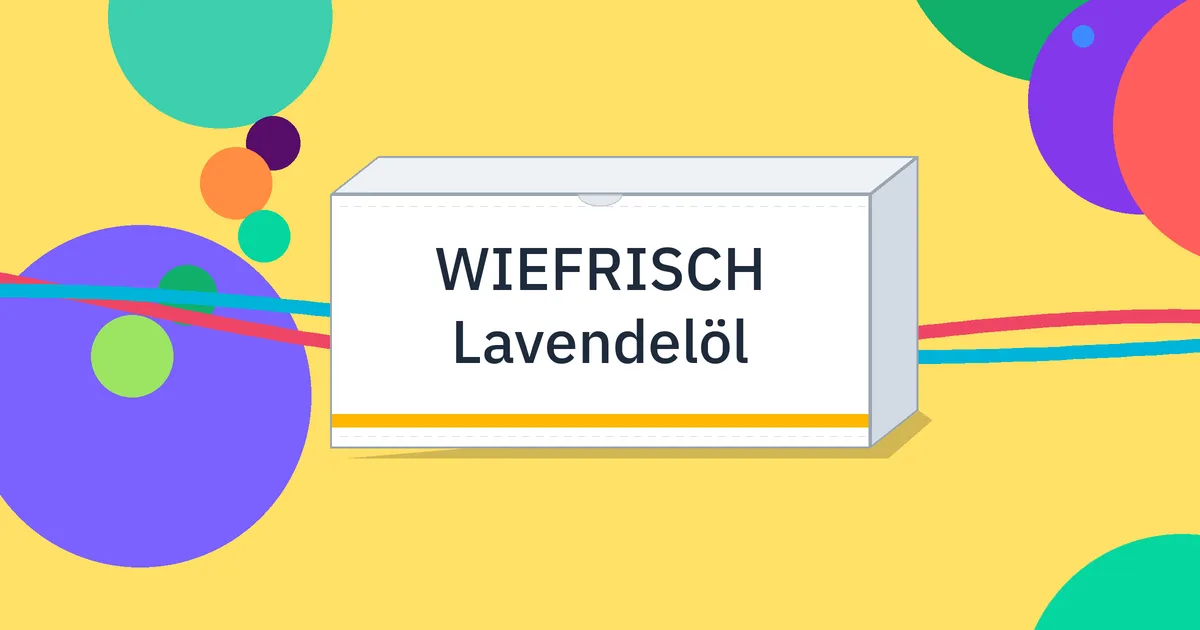 Symbolbild: Packung mit der Aufschrift WIEFRISCH Lavendelöl (PZN 00348849) – Verfügbarkeit und Bezug in Apotheken in Frankfurt am Main