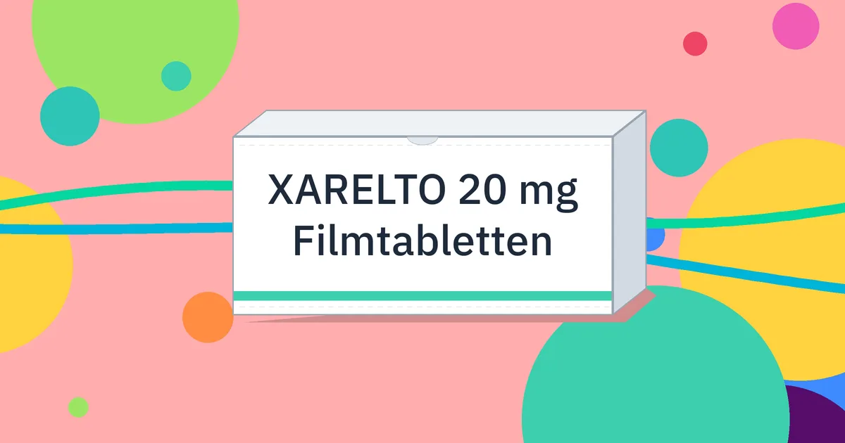 Symbolbild: Packung mit der Aufschrift XARELTO 20 mg Filmtabletten (PZN 19383050) – Verfügbarkeit und Bezug in Apotheken in Frankfurt am Main