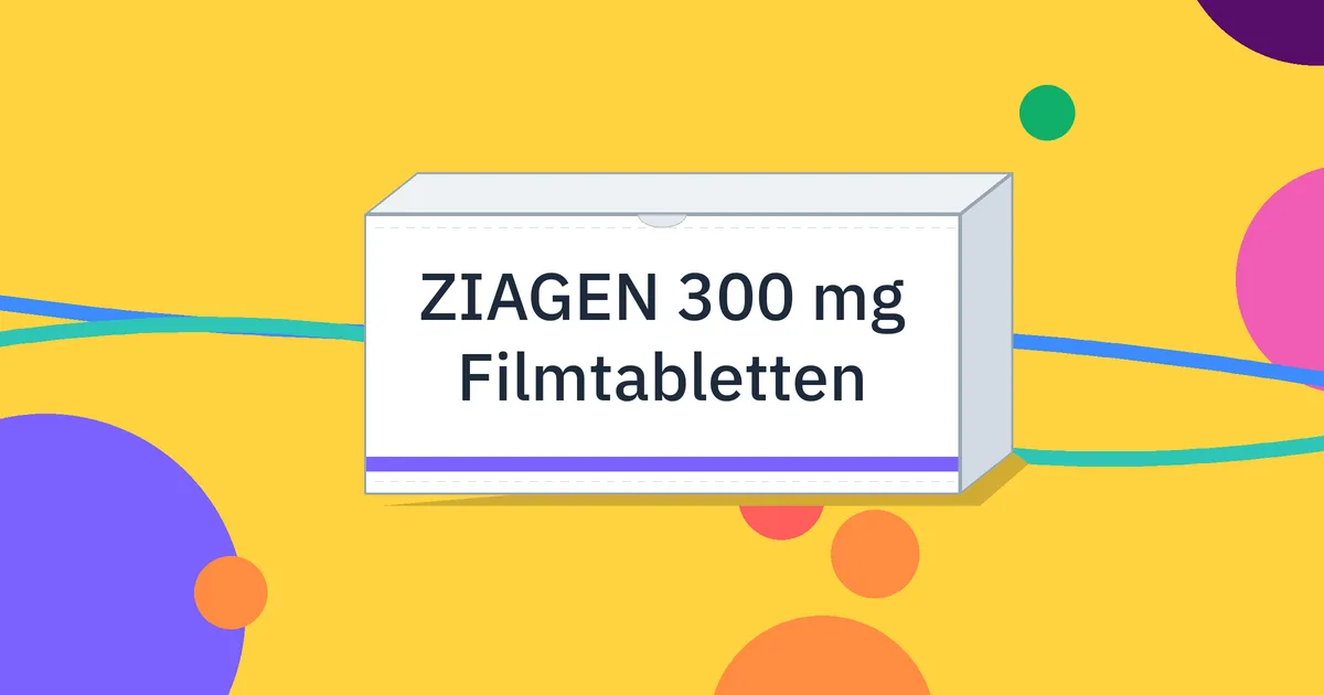 Symbolbild: Packung mit der Aufschrift ZIAGEN 300 mg Filmtabletten (PZN 00964413) – Verfügbarkeit und Bezug in Apotheken in Frankfurt am Main