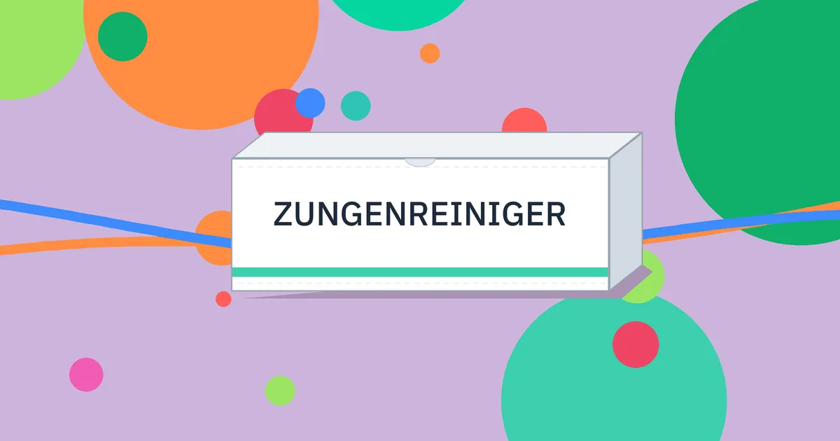 Symbolbild: Packung mit der Aufschrift ZUNGENREINIGER (PZN 00425484) – Verfügbarkeit und Bezug in Apotheken in Frankfurt am Main