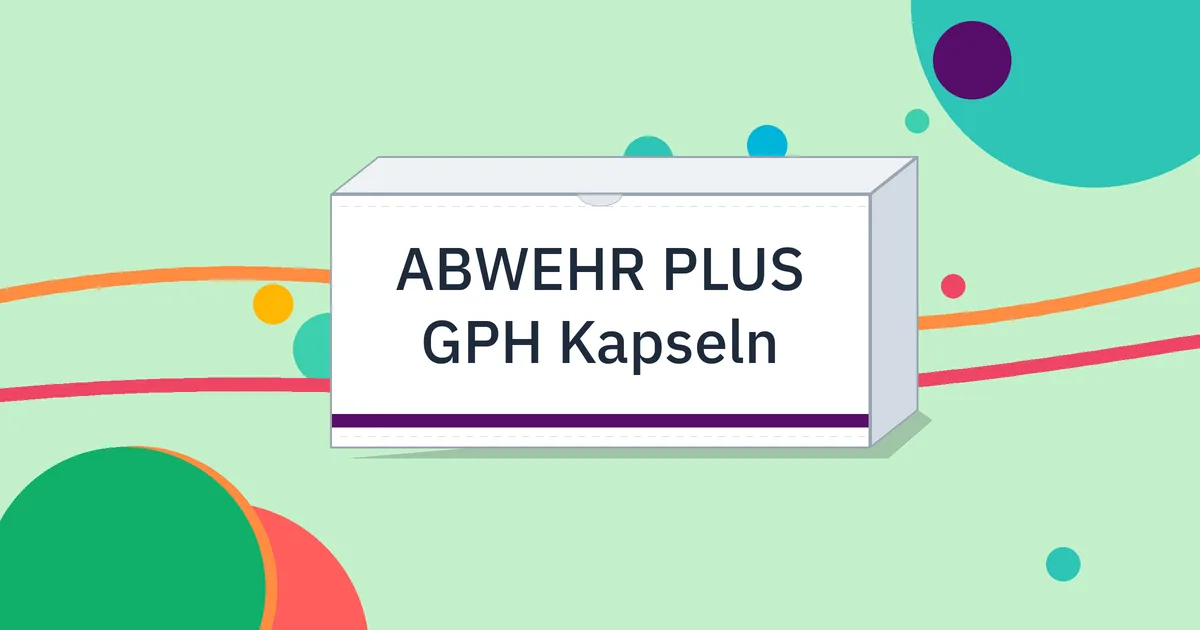 Symbolbild: Packung mit der Aufschrift ABWEHR PLUS GPH Kapseln (PZN 10554981) – Verfügbarkeit und Bezug in Apotheken in Frankfurt am Main
