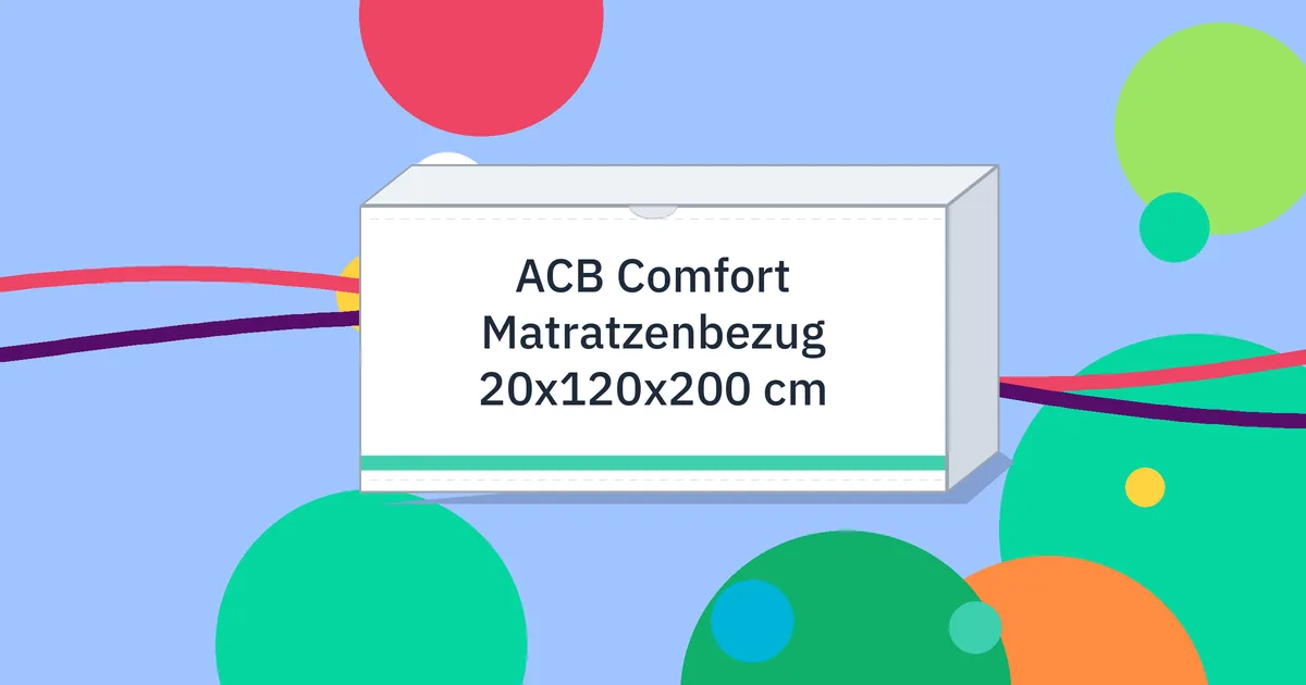 Symbolbild: Packung mit der Aufschrift ACB Comfort Matratzenbezug 20x120x200 cm (PZN 04117271) – Verfügbarkeit und Bezug in Apotheken in Frankfurt am Main