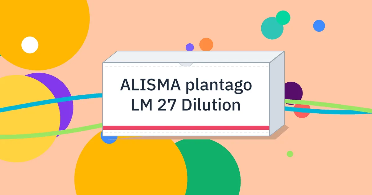 Symbolbild: Packung mit der Aufschrift ALISMA plantago LM 27 Dilution (PZN 13310794) – Verfügbarkeit und Bezug in Apotheken in Frankfurt am Main
