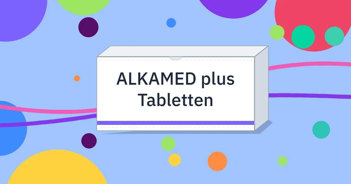 Symbolbild: Packung mit der Aufschrift ALKAMED plus Tabletten (PZN 09089504) – Verfügbarkeit und Bezug in Apotheken in Frankfurt am Main