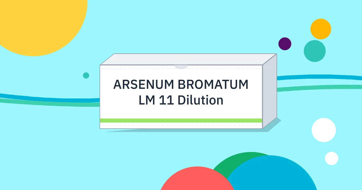 Symbolbild: Packung mit der Aufschrift ARSENUM BROMATUM LM 11 Dilution (PZN 12771300) – Verfügbarkeit und Bezug in Apotheken in Frankfurt am Main