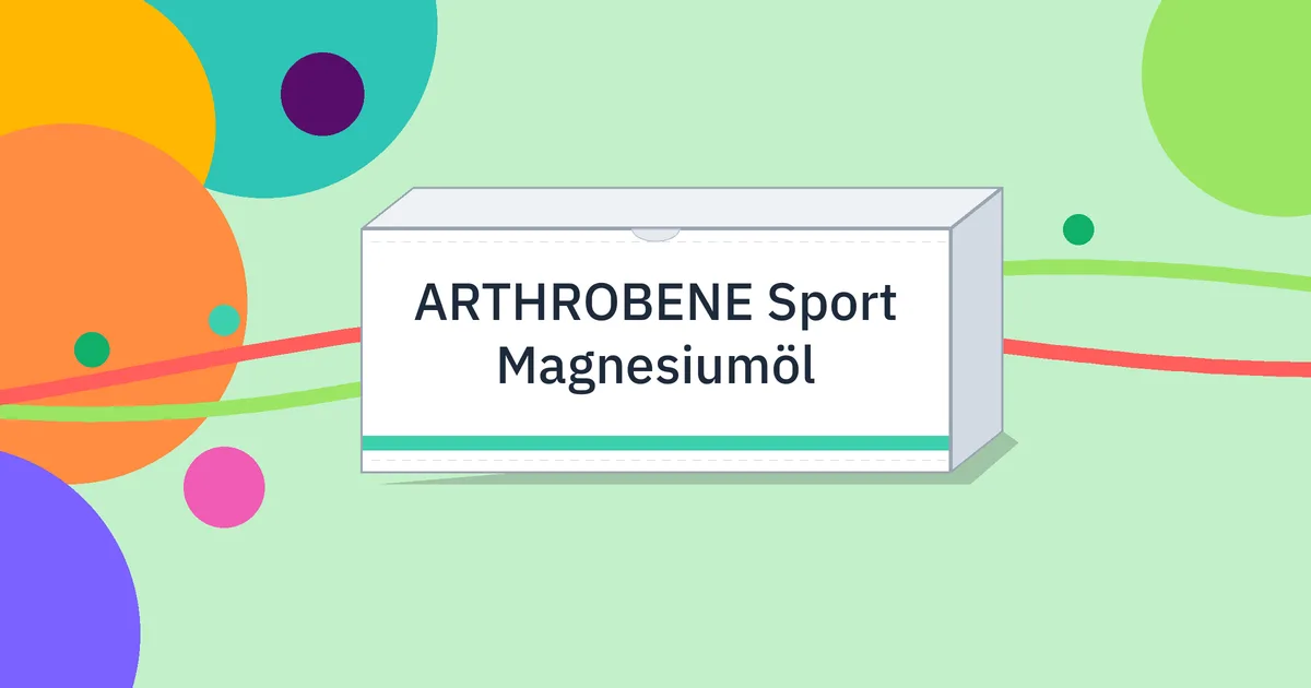 Symbolbild: Packung mit der Aufschrift ARTHROBENE Sport Magnesiumöl (PZN 18794704) – Verfügbarkeit und Bezug in Apotheken in Frankfurt am Main