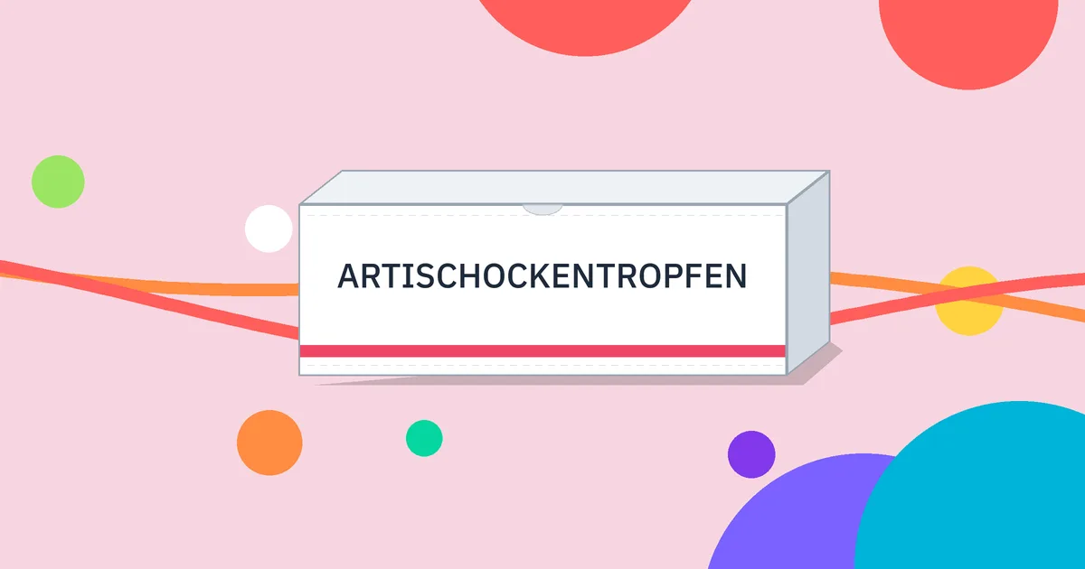 Symbolbild: Packung mit der Aufschrift ARTISCHOCKENTROPFEN (PZN 11051905) – Verfügbarkeit und Bezug in Apotheken in Frankfurt am Main