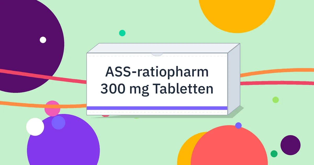 Symbolbild: Packung mit der Aufschrift ASS-ratiopharm 300 mg Tabletten (PZN 03372469) – Verfügbarkeit und Bezug in Apotheken in Frankfurt am Main