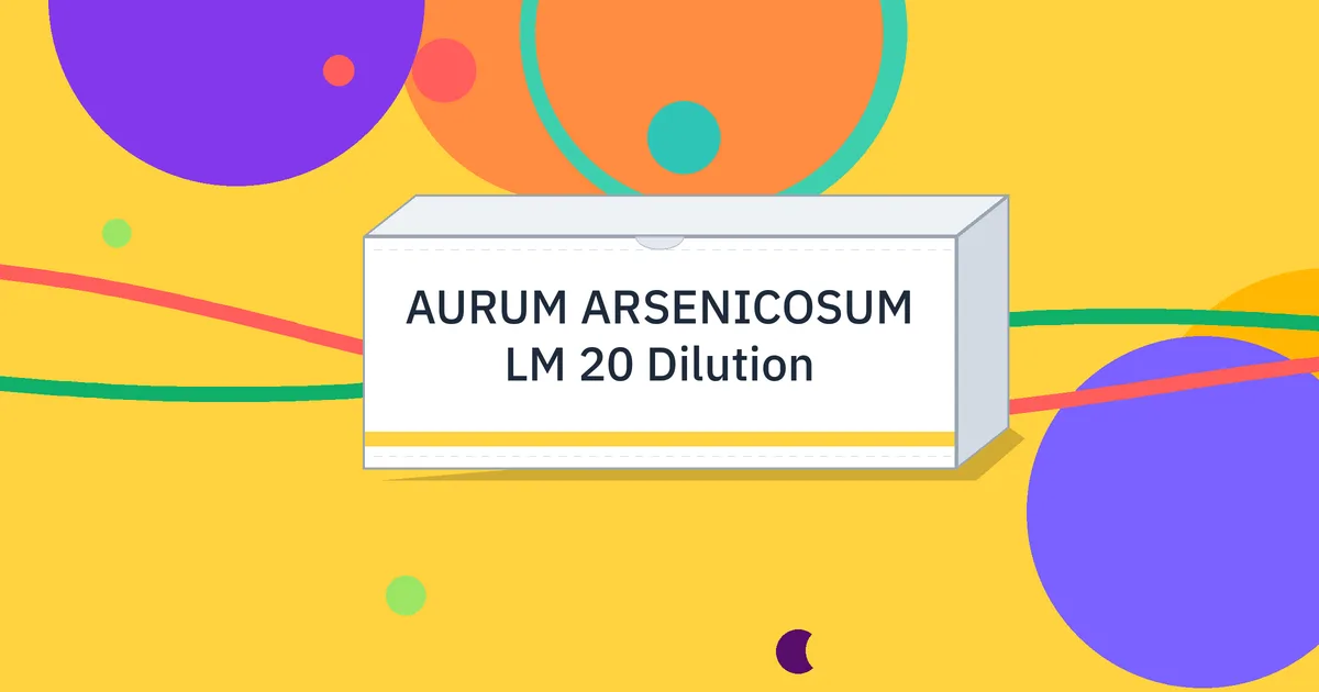 Symbolbild: Packung mit der Aufschrift AURUM ARSENICOSUM LM 20 Dilution (PZN 12783438) – Verfügbarkeit und Bezug in Apotheken in Frankfurt am Main