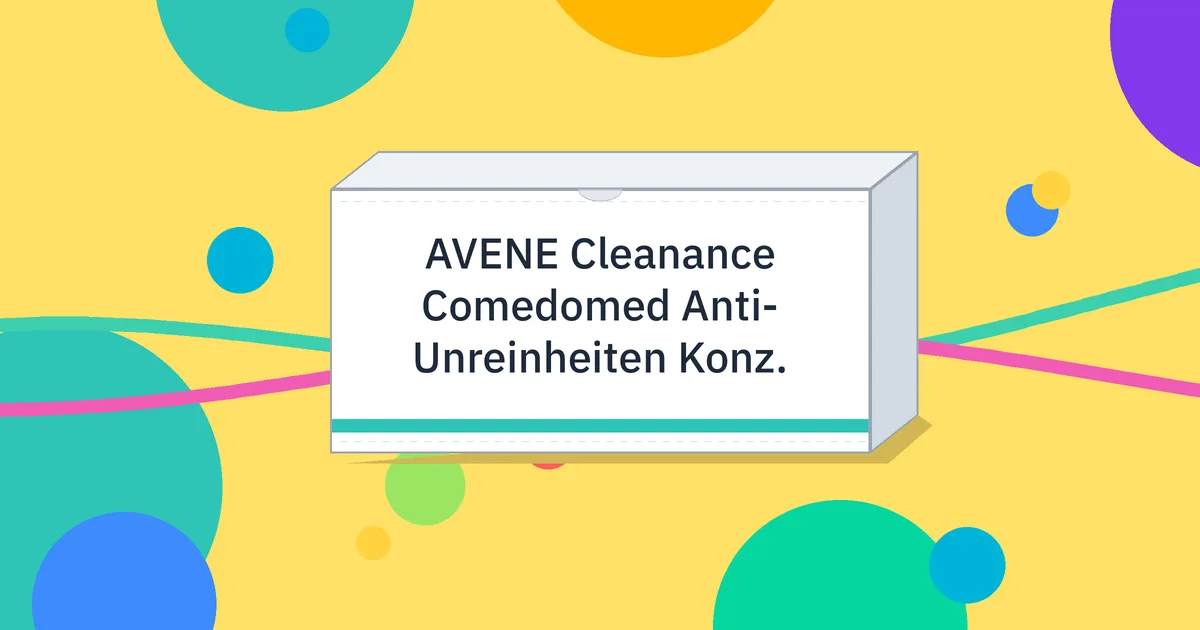 Symbolbild: Packung mit der Aufschrift AVENE Cleanance Comedomed Anti-Unreinheiten Konz. (PZN 15205860) – Verfügbarkeit und Bezug in Apotheken in Frankfurt am Main