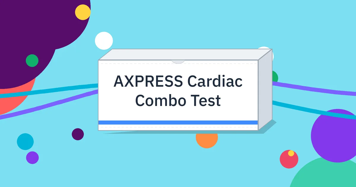 Symbolbild: Packung mit der Aufschrift AXPRESS Cardiac Combo Test (PZN 11170863) – Verfügbarkeit und Bezug in Apotheken in Frankfurt am Main
