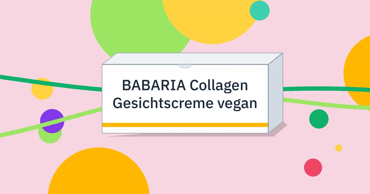 Symbolbild: Packung mit der Aufschrift BABARIA Collagen Gesichtscreme vegan (PZN 18305728) – Verfügbarkeit und Bezug in Apotheken in Frankfurt am Main