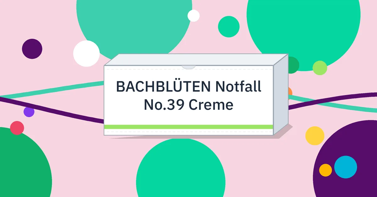 Symbolbild: Packung mit der Aufschrift BACHBLÜTEN Notfall No.39 Creme (PZN 09773117) – Verfügbarkeit und Bezug in Apotheken in Frankfurt am Main