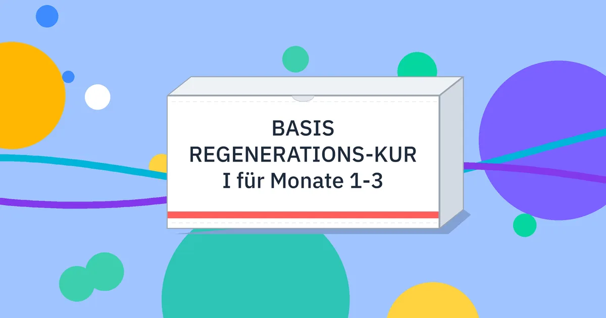 Symbolbild: Packung mit der Aufschrift BASIS REGENERATIONS-KUR I für Monate 1-3 (PZN 12511697) – Verfügbarkeit und Bezug in Apotheken in Frankfurt am Main