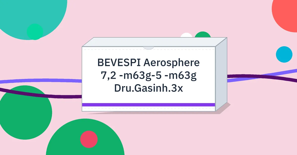 Symbolbild: Packung mit der Aufschrift BEVESPI Aerosphere 7,2 -m63g-5 -m63g Dru.Gasinh.3x (PZN 16907067) – Verfügbarkeit und Bezug in Apotheken in Frankfurt am Main