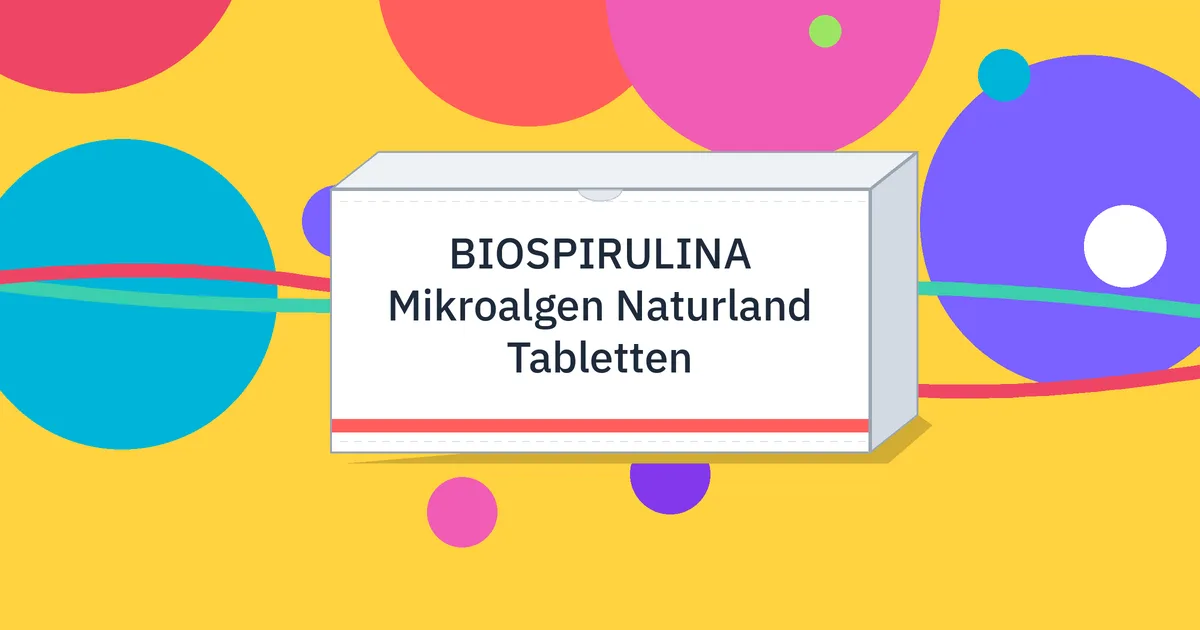 Symbolbild: Packung mit der Aufschrift BIOSPIRULINA Mikroalgen Naturland Tabletten (PZN 16045594) – Verfügbarkeit und Bezug in Apotheken in Frankfurt am Main