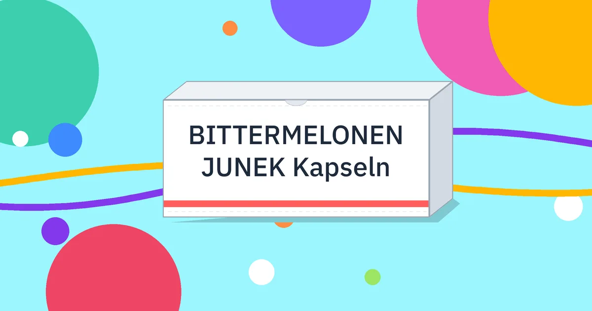 Symbolbild: Packung mit der Aufschrift BITTERMELONEN JUNEK Kapseln (PZN 00136596) – Verfügbarkeit und Bezug in Apotheken in Frankfurt am Main