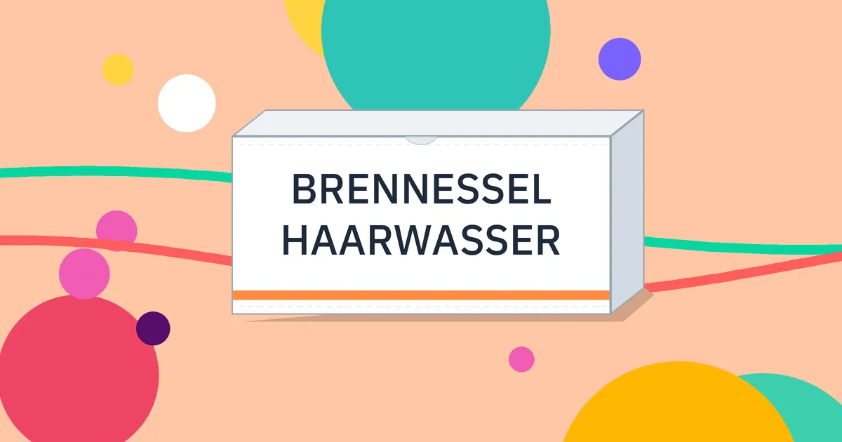Symbolbild: Packung mit der Aufschrift BRENNESSEL HAARWASSER (PZN 02520910) – Verfügbarkeit und Bezug in Apotheken in Frankfurt am Main
