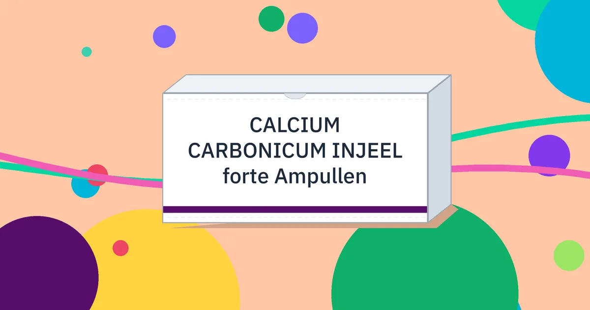 Symbolbild: Packung mit der Aufschrift CALCIUM CARBONICUM INJEEL forte Ampullen (PZN 00166924) – Verfügbarkeit und Bezug in Apotheken in Frankfurt am Main