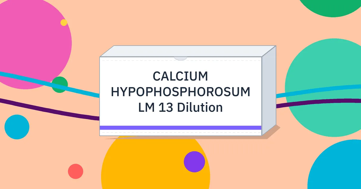 Symbolbild: Packung mit der Aufschrift CALCIUM HYPOPHOSPHOROSUM LM 13 Dilution (PZN 13408808) – Verfügbarkeit und Bezug in Apotheken in Frankfurt am Main