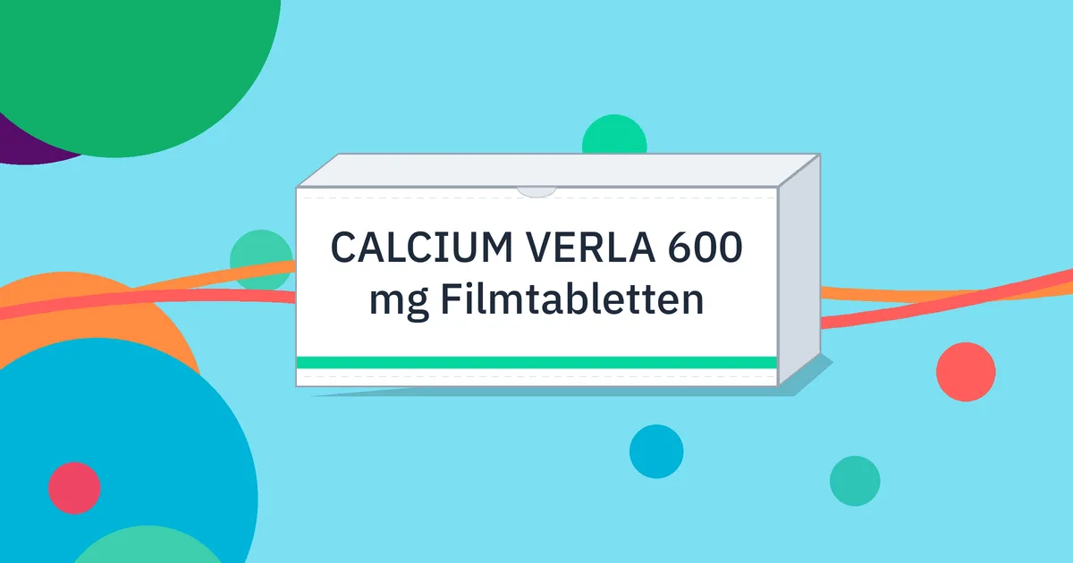 Symbolbild: Packung mit der Aufschrift CALCIUM VERLA 600 mg Filmtabletten (PZN 01047357) – Verfügbarkeit und Bezug in Apotheken in Frankfurt am Main