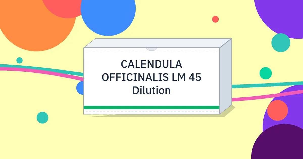 Symbolbild: Packung mit der Aufschrift CALENDULA OFFICINALIS LM 45 Dilution (PZN 12807570) – Verfügbarkeit und Bezug in Apotheken in Frankfurt am Main