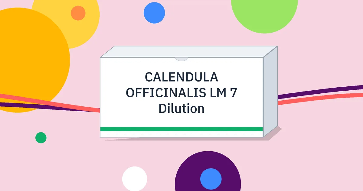 Symbolbild: Packung mit der Aufschrift CALENDULA OFFICINALIS LM 7 Dilution (PZN 12807328) – Verfügbarkeit und Bezug in Apotheken in Frankfurt am Main