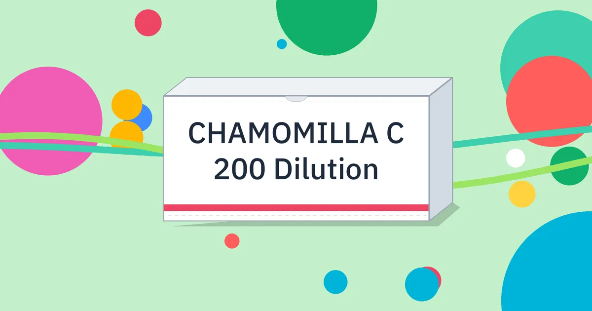 Symbolbild: Packung mit der Aufschrift CHAMOMILLA C 200 Dilution (PZN 07164101) – Verfügbarkeit und Bezug in Apotheken in Frankfurt am Main