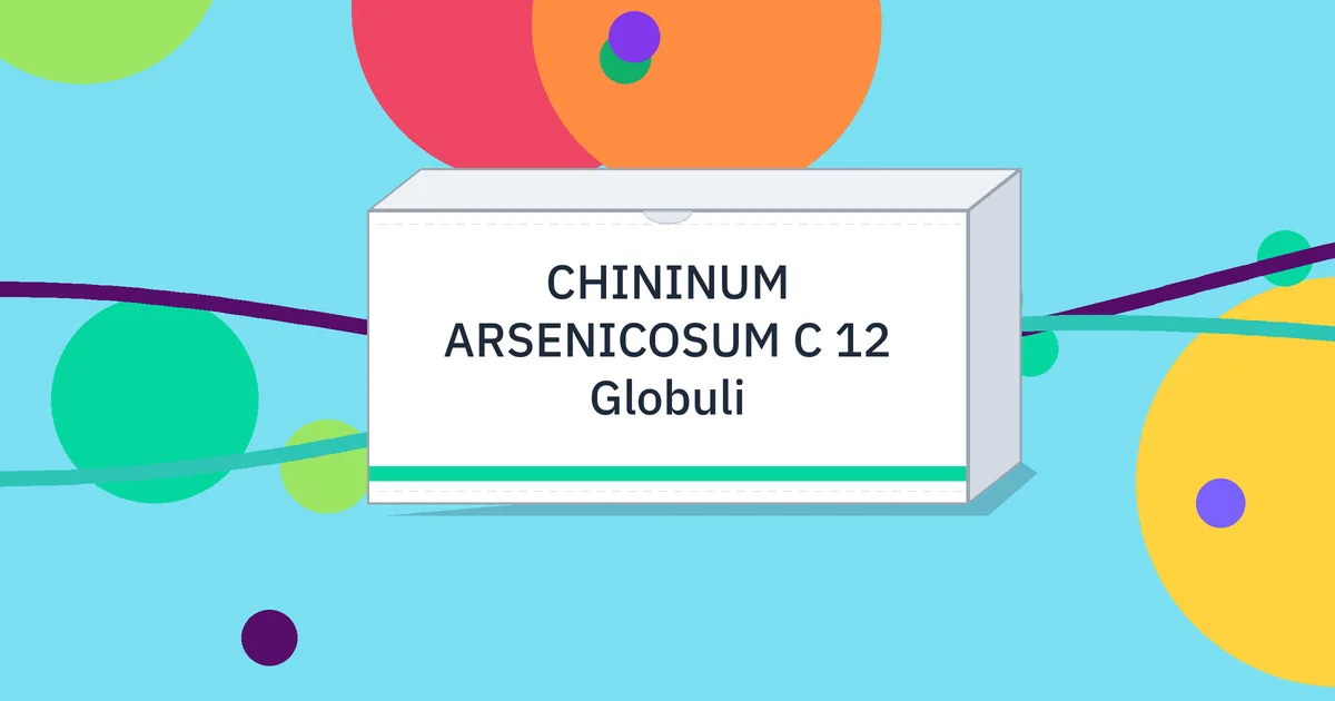 Symbolbild: Packung mit der Aufschrift CHININUM ARSENICOSUM C 12 Globuli (PZN 19716675) – Verfügbarkeit und Bezug in Apotheken in Frankfurt am Main