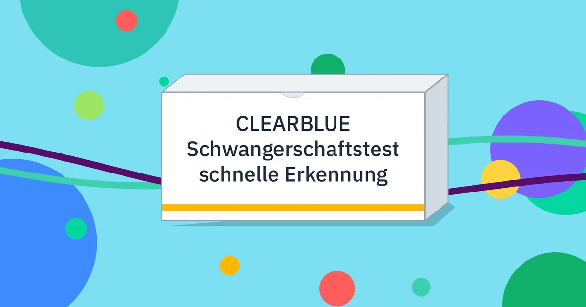 Symbolbild: Packung mit der Aufschrift CLEARBLUE Schwangerschaftstest schnelle Erkennung (PZN 12894020) – Verfügbarkeit und Bezug in Apotheken in Frankfurt am Main