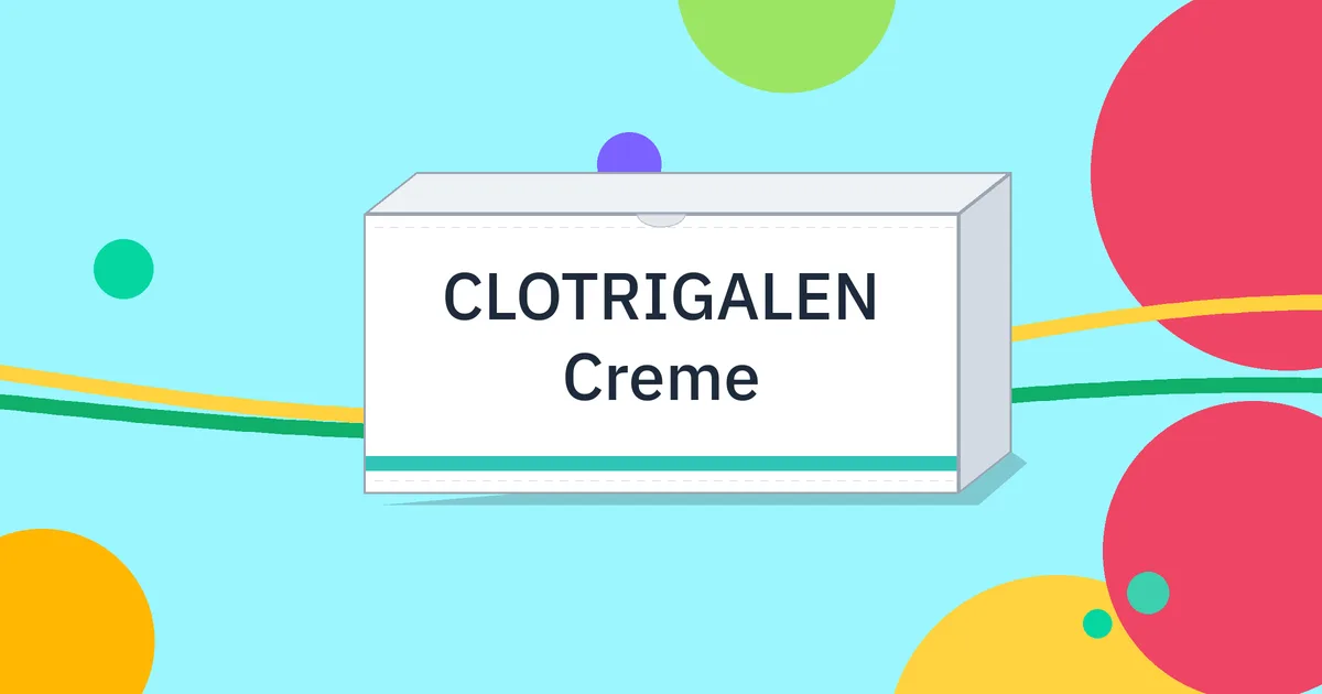 Symbolbild: Packung mit der Aufschrift CLOTRIGALEN Creme (PZN 07424890) – Verfügbarkeit und Bezug in Apotheken in Frankfurt am Main