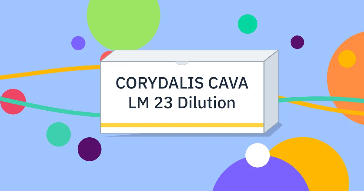 Symbolbild: Packung mit der Aufschrift CORYDALIS CAVA LM 23 Dilution (PZN 13453660) – Verfügbarkeit und Bezug in Apotheken in Frankfurt am Main