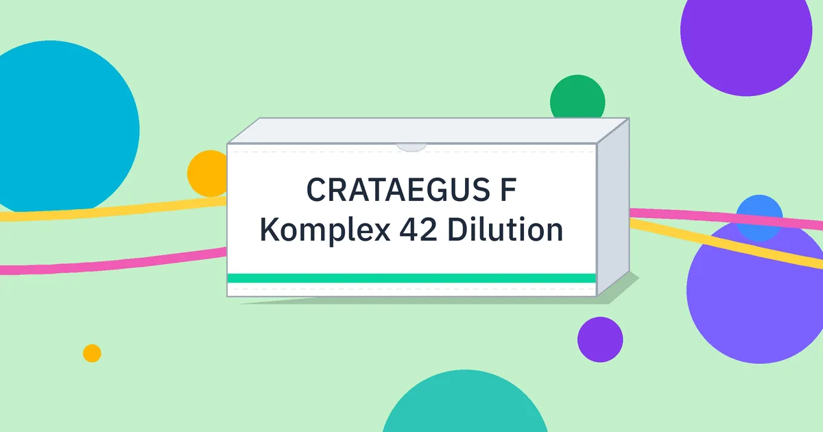Symbolbild: Packung mit der Aufschrift CRATAEGUS F Komplex 42 Dilution (PZN 01012790) – Verfügbarkeit und Bezug in Apotheken in Frankfurt am Main