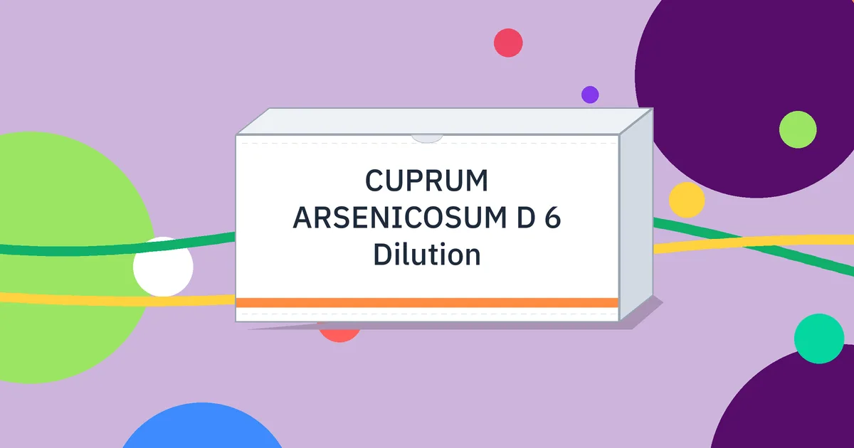 Symbolbild: Packung mit der Aufschrift CUPRUM ARSENICOSUM D 6 Dilution (PZN 02897589) – Verfügbarkeit und Bezug in Apotheken in Frankfurt am Main