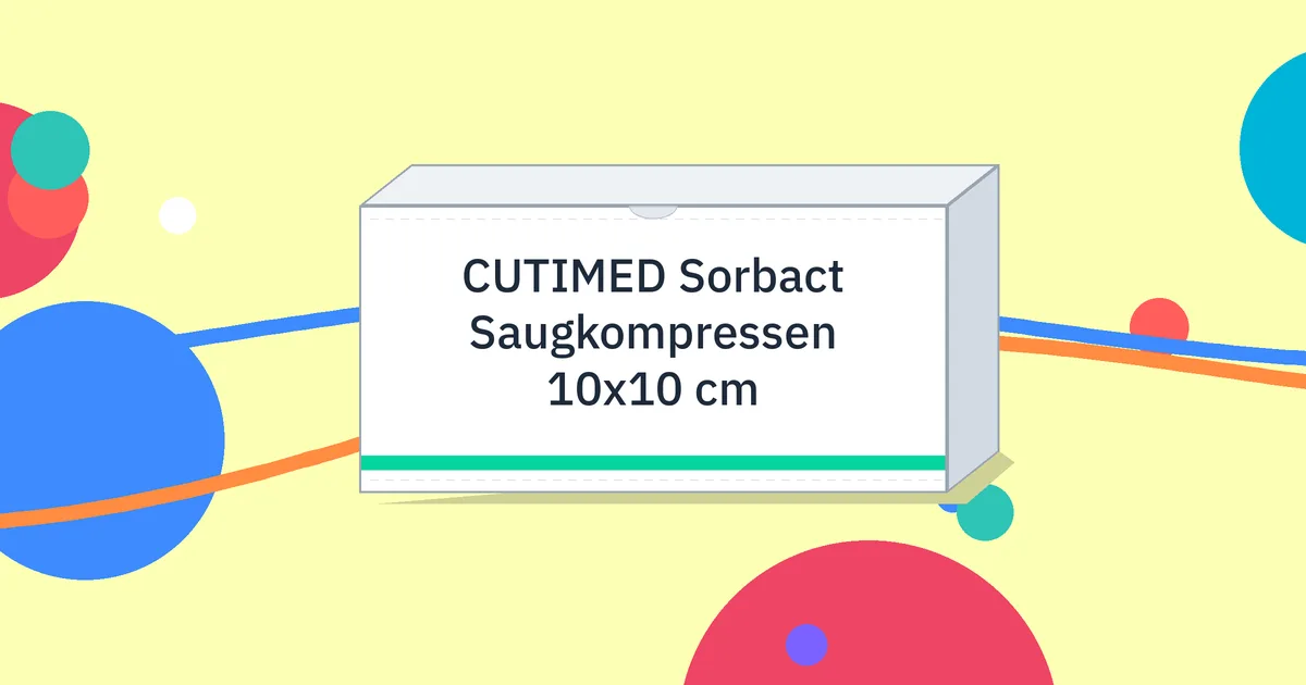 Symbolbild: Packung mit der Aufschrift CUTIMED Sorbact Saugkompressen 10x10 cm (PZN 19990726) – Verfügbarkeit und Bezug in Apotheken in Frankfurt am Main