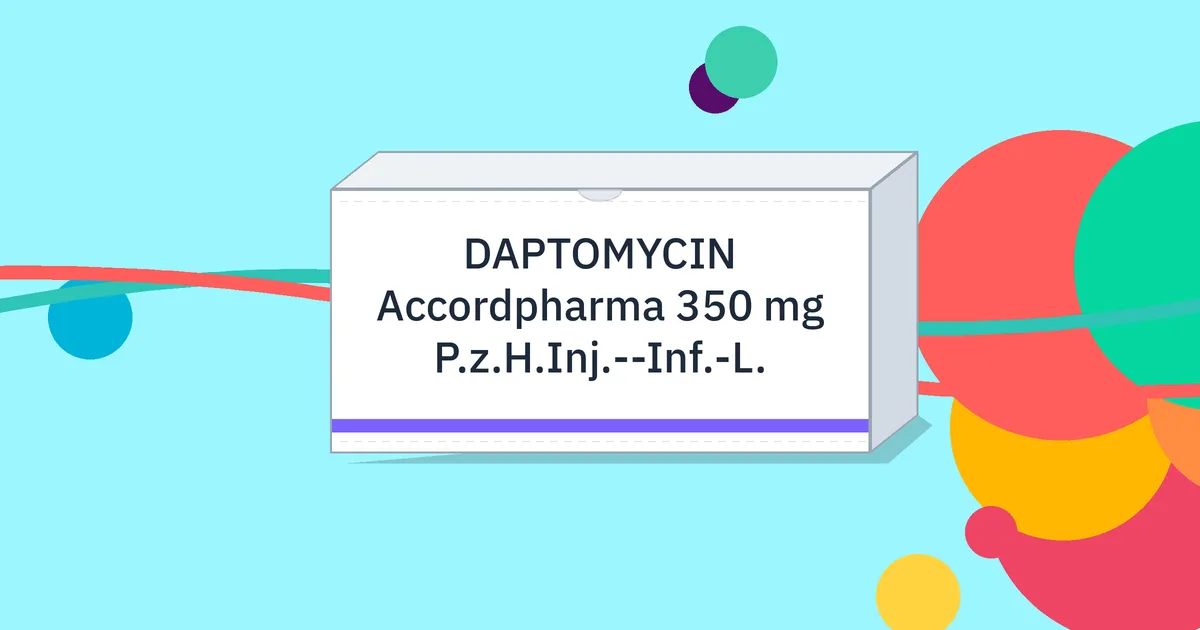 Symbolbild: Packung mit der Aufschrift DAPTOMYCIN Accordpharma 350 mg P.z.H.Inj.--Inf.-L. (PZN 18364725) – Verfügbarkeit und Bezug in Apotheken in Frankfurt am Main