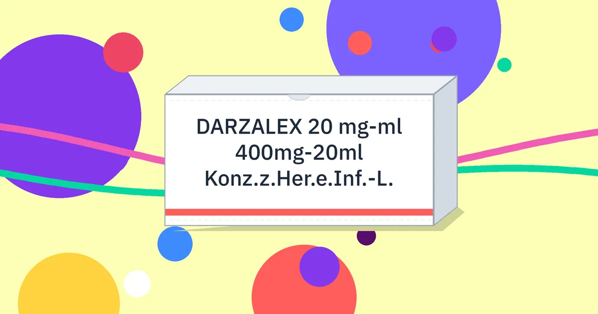 Symbolbild: Packung mit der Aufschrift DARZALEX 20 mg-ml 400mg-20ml Konz.z.Her.e.Inf.-L. (PZN 11564473) – Verfügbarkeit und Bezug in Apotheken in Frankfurt am Main