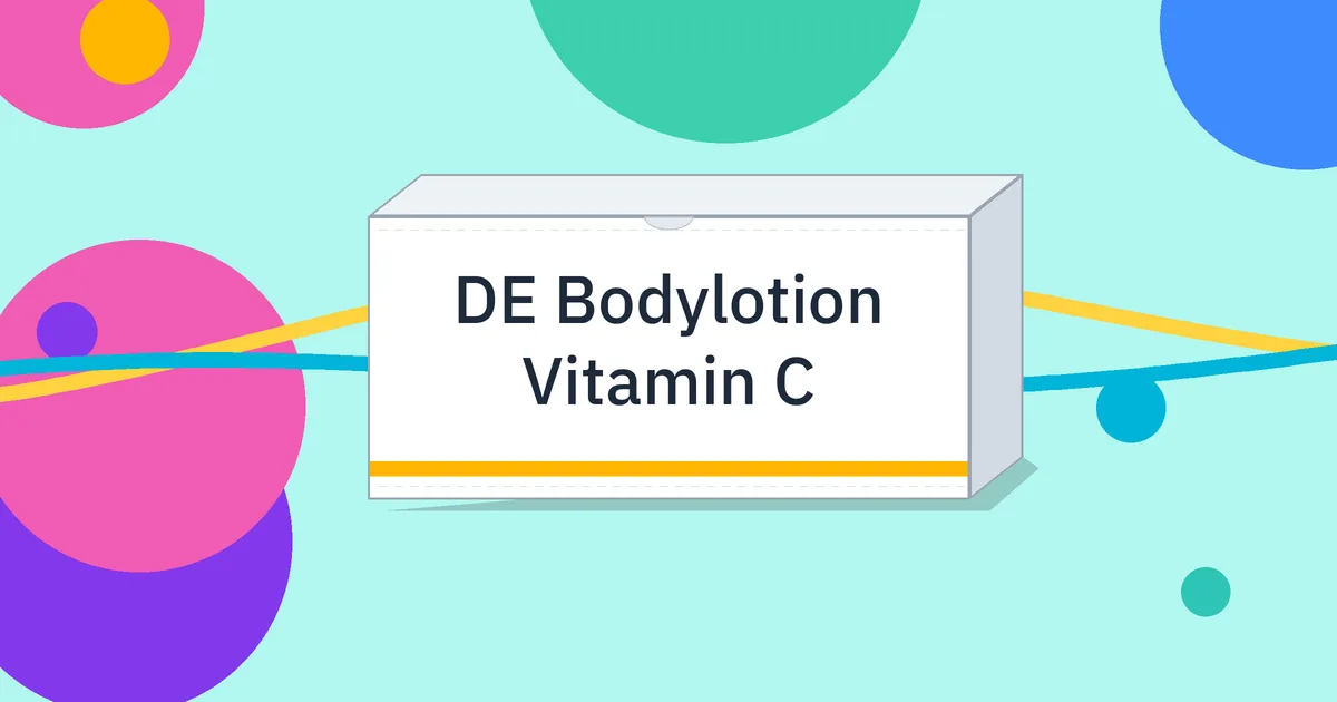 Symbolbild: Packung mit der Aufschrift DE Bodylotion Vitamin C (PZN 19743436) – Verfügbarkeit und Bezug in Apotheken in Frankfurt am Main