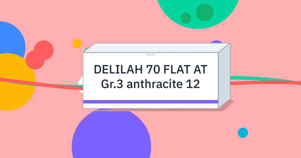 Symbolbild: Packung mit der Aufschrift DELILAH 70 FLAT AT Gr.3 anthracite 12 (PZN 13848246) – Verfügbarkeit und Bezug in Apotheken in Frankfurt am Main