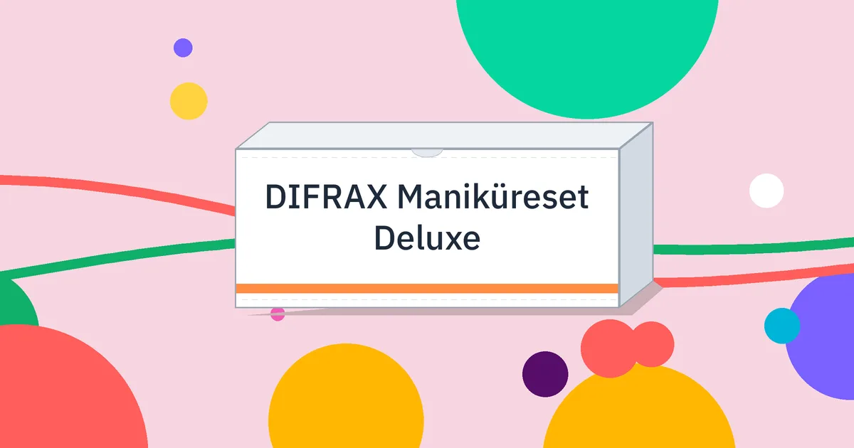 Symbolbild: Packung mit der Aufschrift DIFRAX Maniküreset Deluxe (PZN 15734245) – Verfügbarkeit und Bezug in Apotheken in Frankfurt am Main