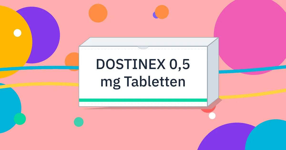 Symbolbild: Packung mit der Aufschrift DOSTINEX 0,5 mg Tabletten (PZN 07314575) – Verfügbarkeit und Bezug in Apotheken in Frankfurt am Main