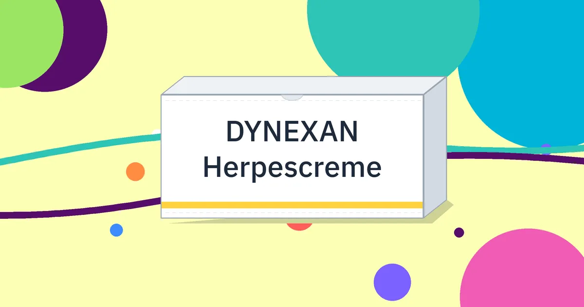 Symbolbild: Packung mit der Aufschrift DYNEXAN Herpescreme (PZN 03278026) – Verfügbarkeit und Bezug in Apotheken in Frankfurt am Main