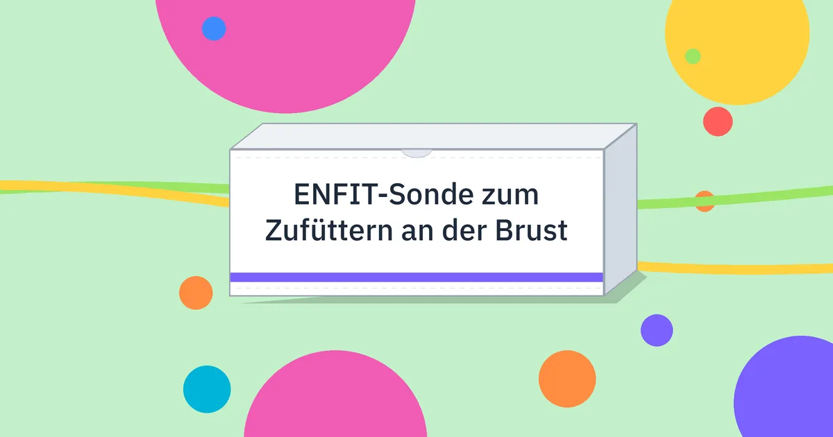 Symbolbild: Packung mit der Aufschrift ENFIT-Sonde zum Zufüttern an der Brust (PZN 17592430) – Verfügbarkeit und Bezug in Apotheken in Frankfurt am Main
